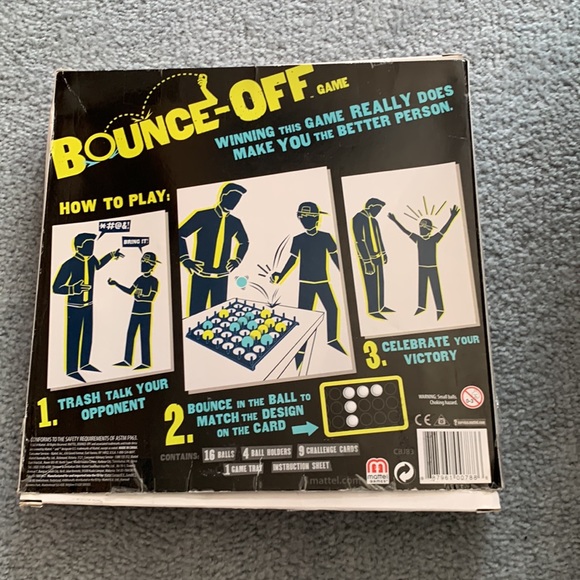Mattel | Games | Bounce Off By Mattel Ping Pong Ball Pattern Kids ...